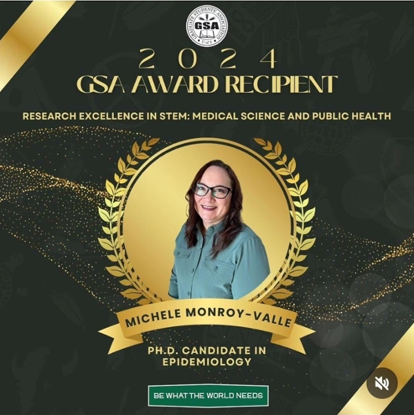 Congratulations Michele Monroy-Valle - School of Public Health | University of Saskatchewan